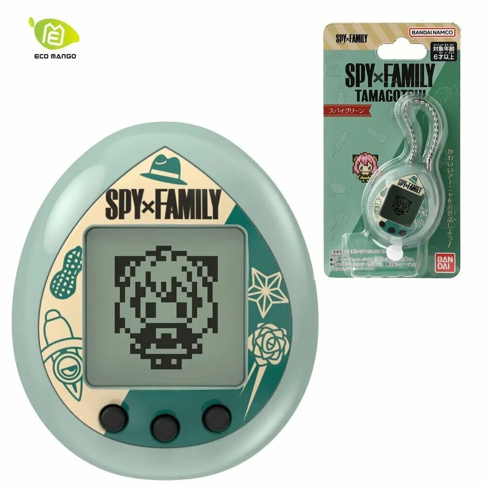 Bandai Tamagotchi nano serial SPY x Family, шпионский зеленый, Шпионская семья