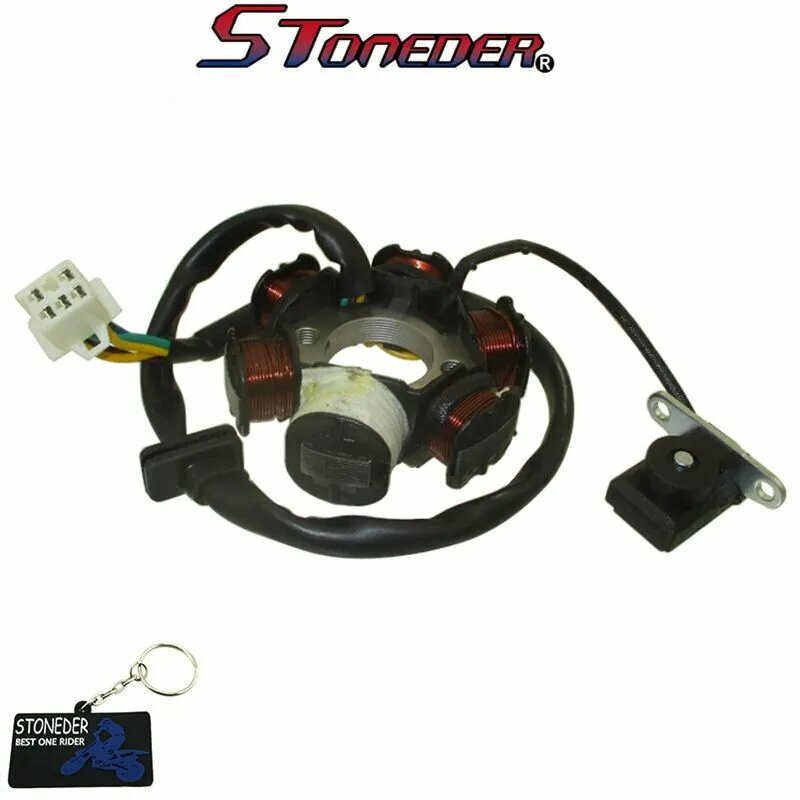 KNOW EASY-Статор генератора 12V STONEDER для 110cc 125cc Электрический запуск Грунтовый питбайк