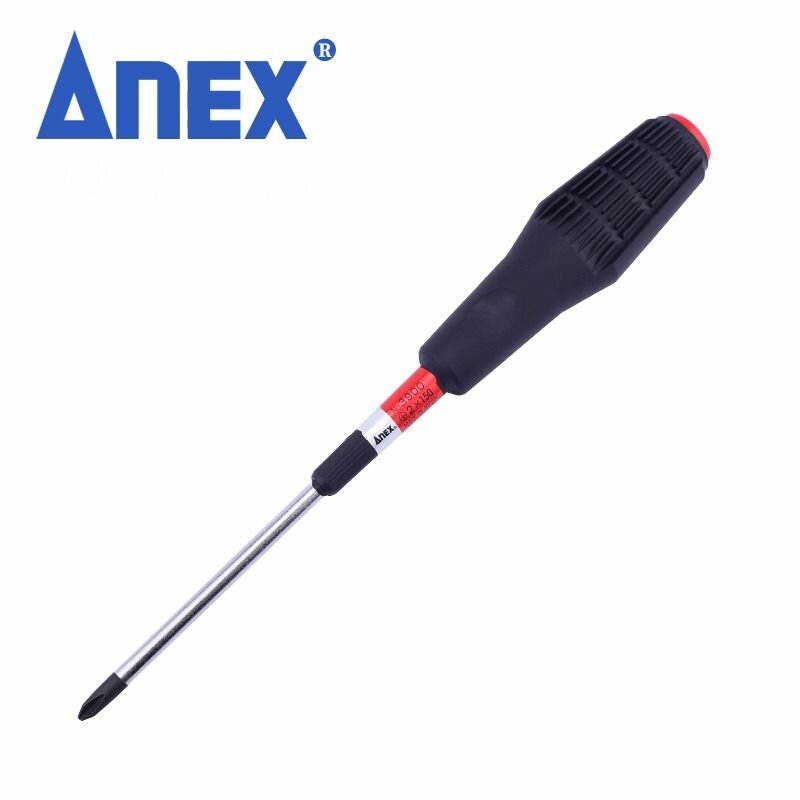 ANEX Крестовая отвертка с мягким хвостовиком PH2 x 150 мм Сделано в Японии