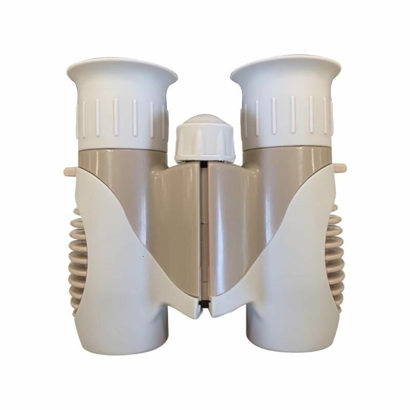 Детские бинокли с 8-кратным увеличением, складной дизайн, регулируемая фокусировка, пластиковая текстура, для наблюдения за птицами и походов, Кофейный цвет