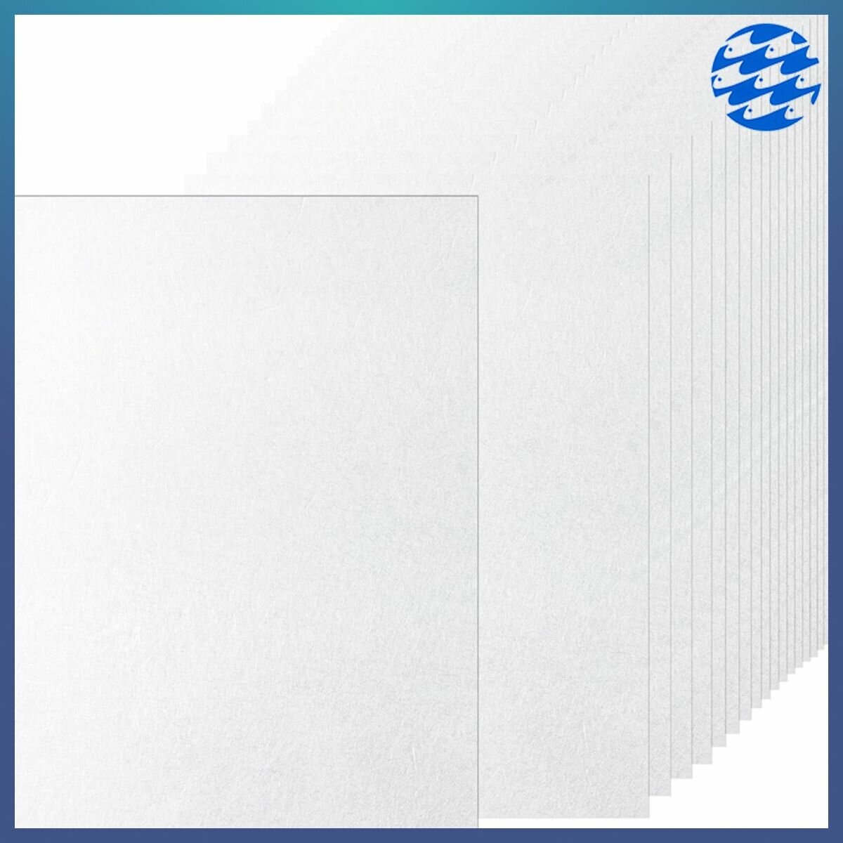 15 шт. термоусадочных пластиковых листов, шлифованная бумага