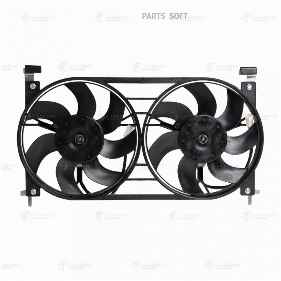 Двигатель охлаждения для а/м ВАЗ 21214 (в сборе с рамкой) (2 вент.) "LUZAR" LUZAR LFK 01220 | цена за 1 шт