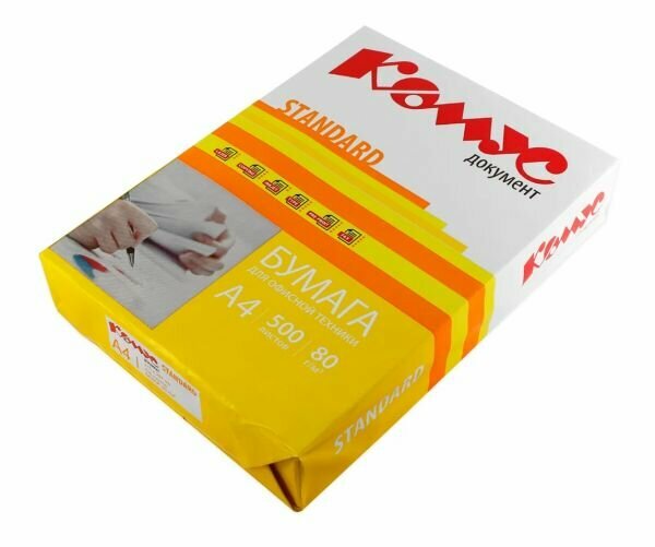 Бумага Комус А4 Standard 80 г/м², 500 л, белая