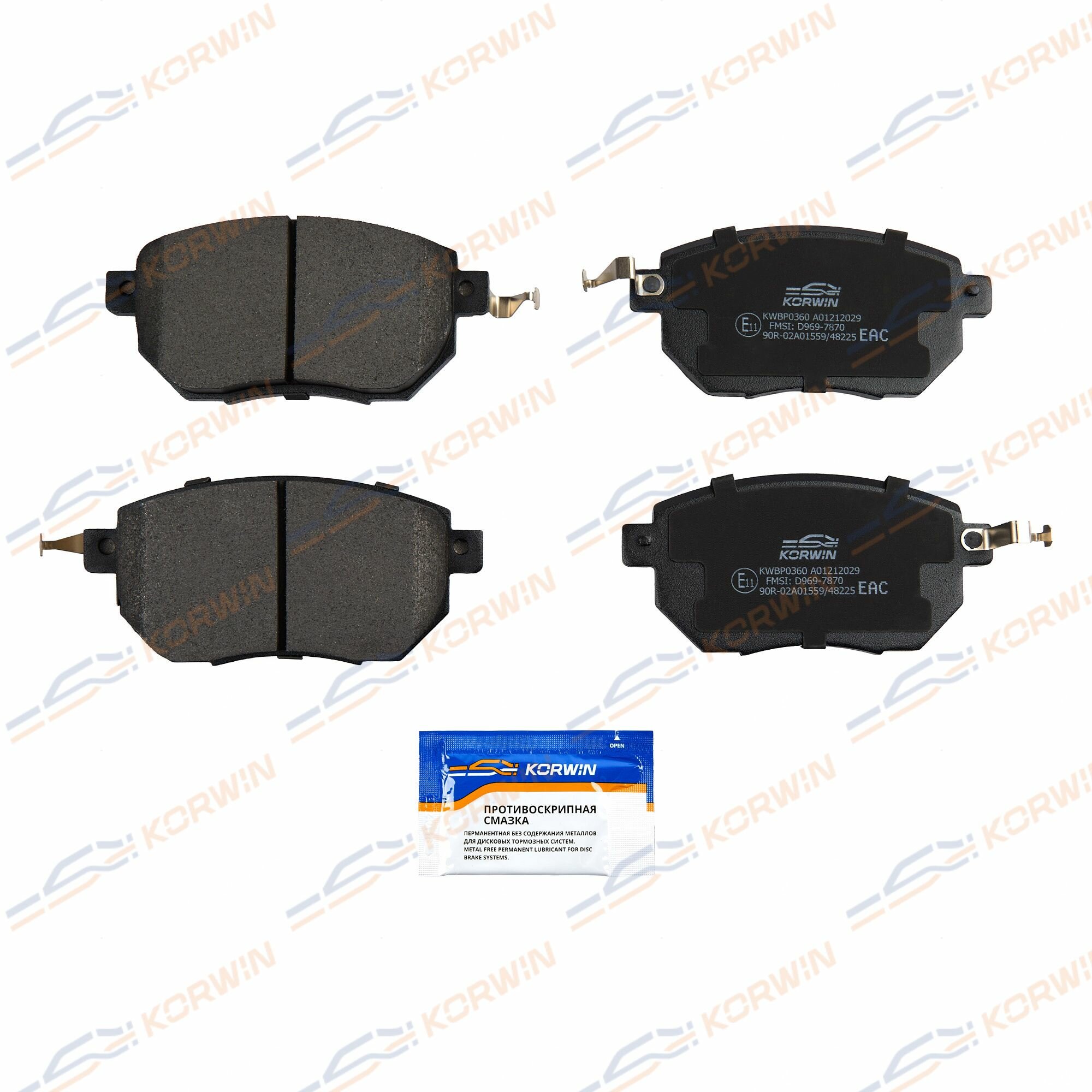 Колодки тормозные перед. Nissan Murano (Z50/51) 03-14/Maxima QX 99-03/Infiniti