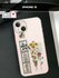 Чехол на Apple iPhone 13 / Айфон 13 с принтом Марки с цветами