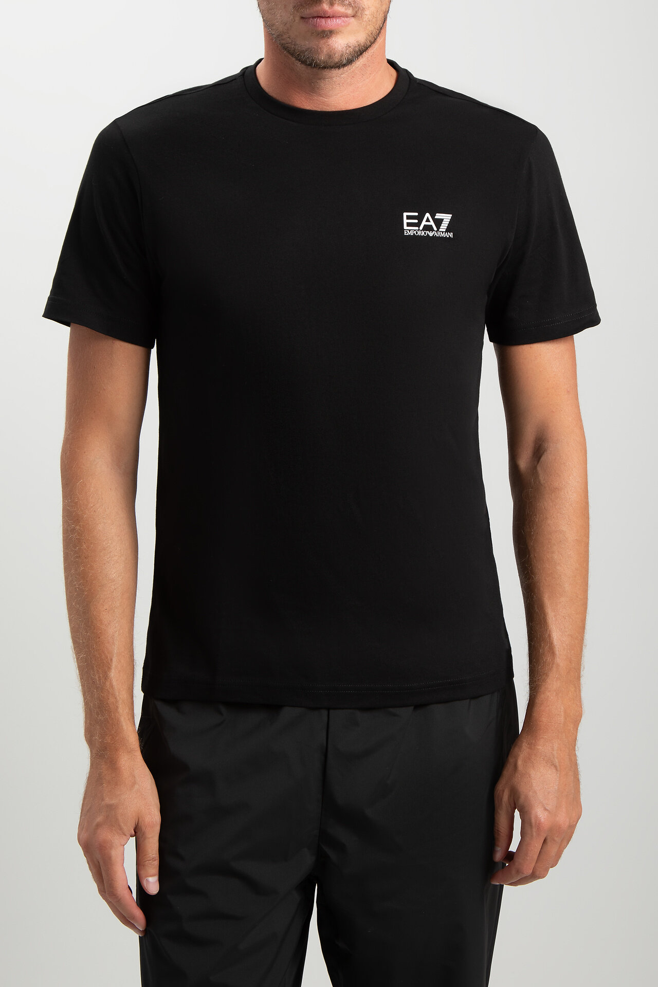Футболка спортивная EA7 EMPORIO ARMANI, размер M, черный — фото 1