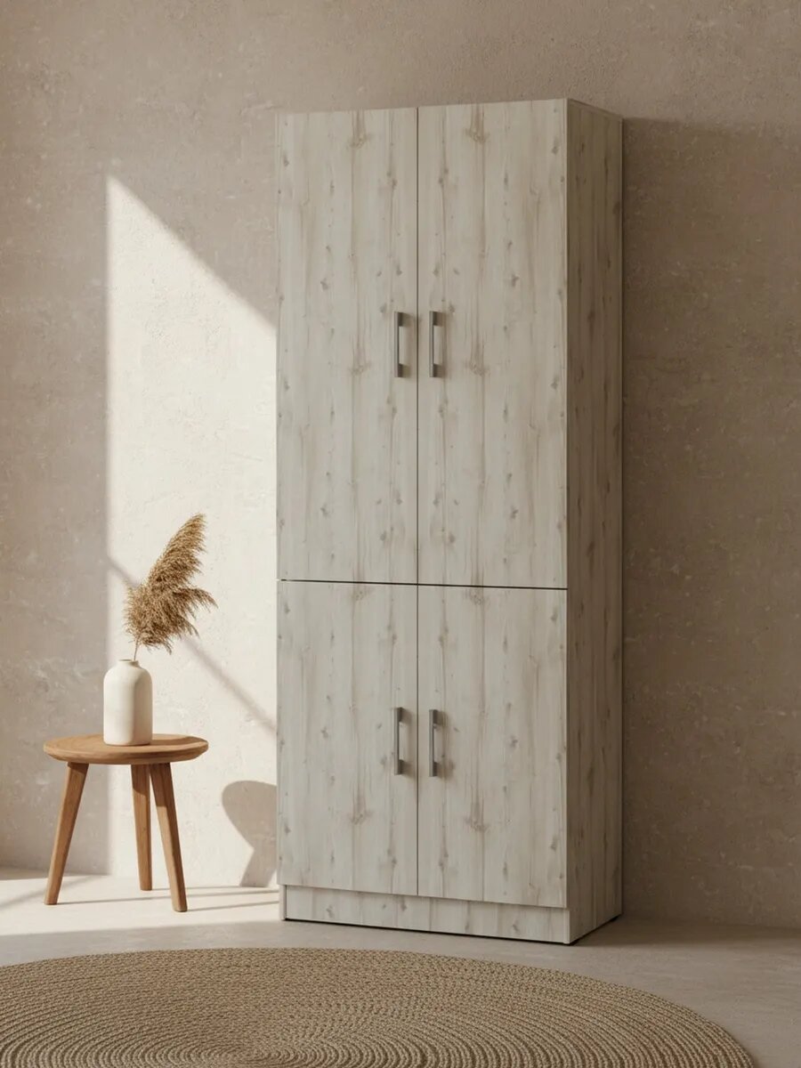 На балкон в спальню шкаф FRESTER деревянный для одежды с полками, от производителя