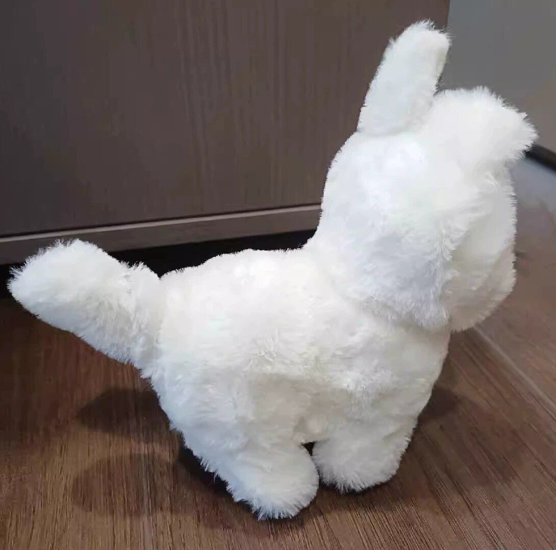 Милая и забавная абстрактная мягкая игрушка-собака из ткани, светящаяся абстрактная кукла в подарок. [Обновленная