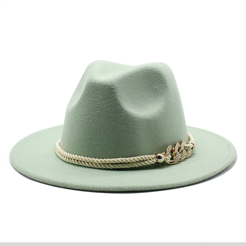 Многоцелевая Церковная шляпа Унисекс Британский стиль Дамская Шерсть / F0511-19
