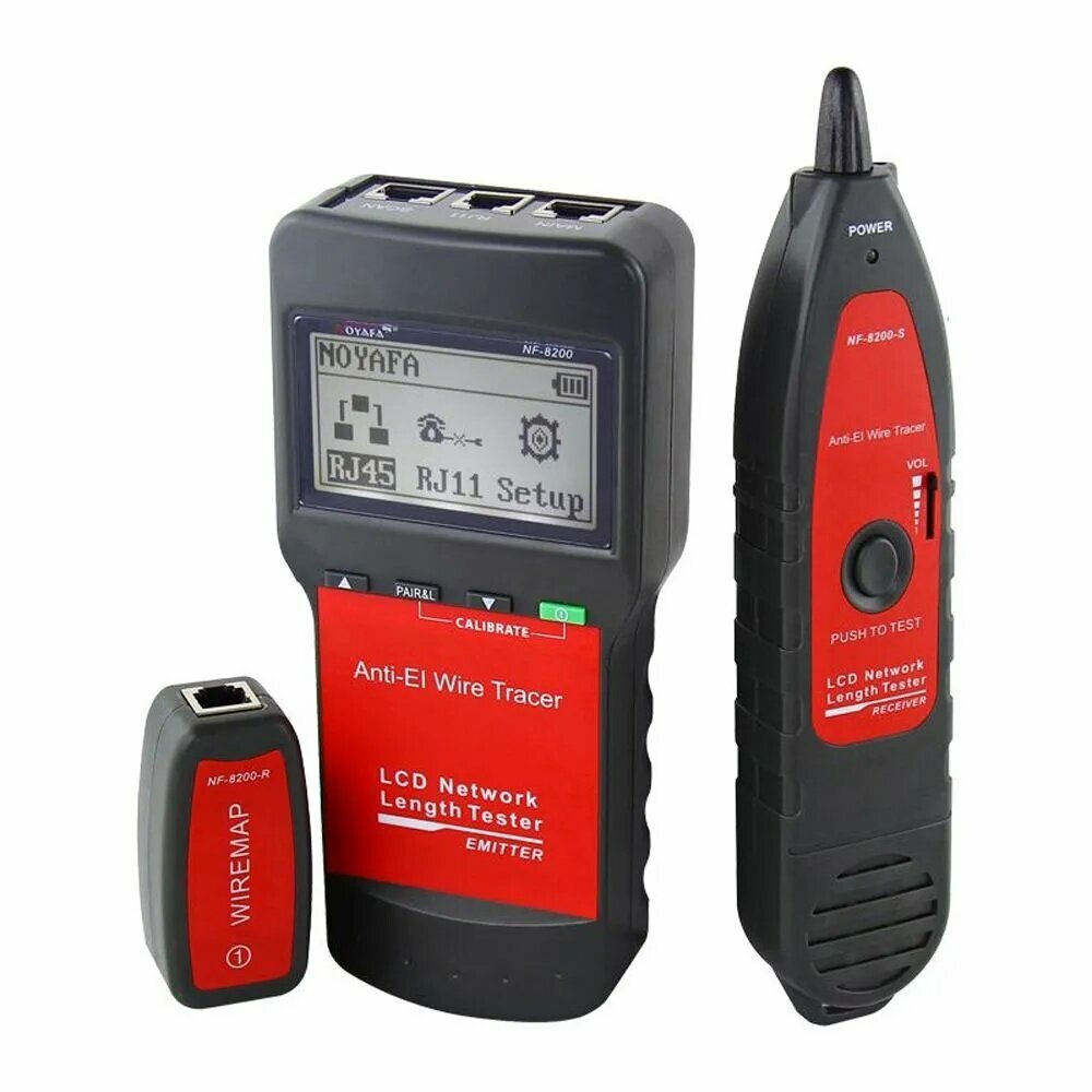 NF-8200 Professional LAN Tester RJ45 Тестер длины кабеля Мониторинг сети