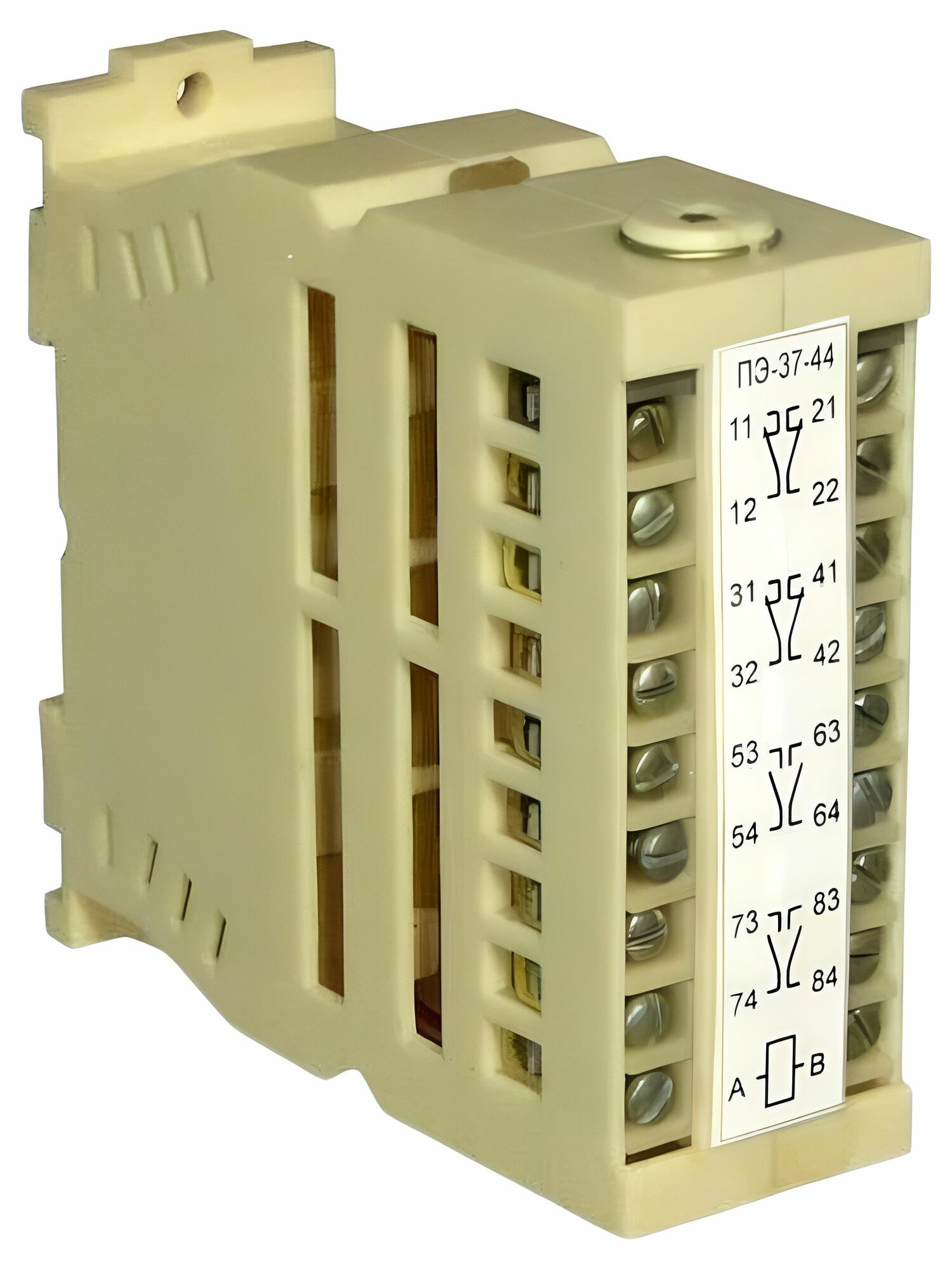 Реле промежуточное ПЭ 37-44, 380В 50Гц , 4 (НЗ)+ 4 (но), Артикул : A8013-77950371.