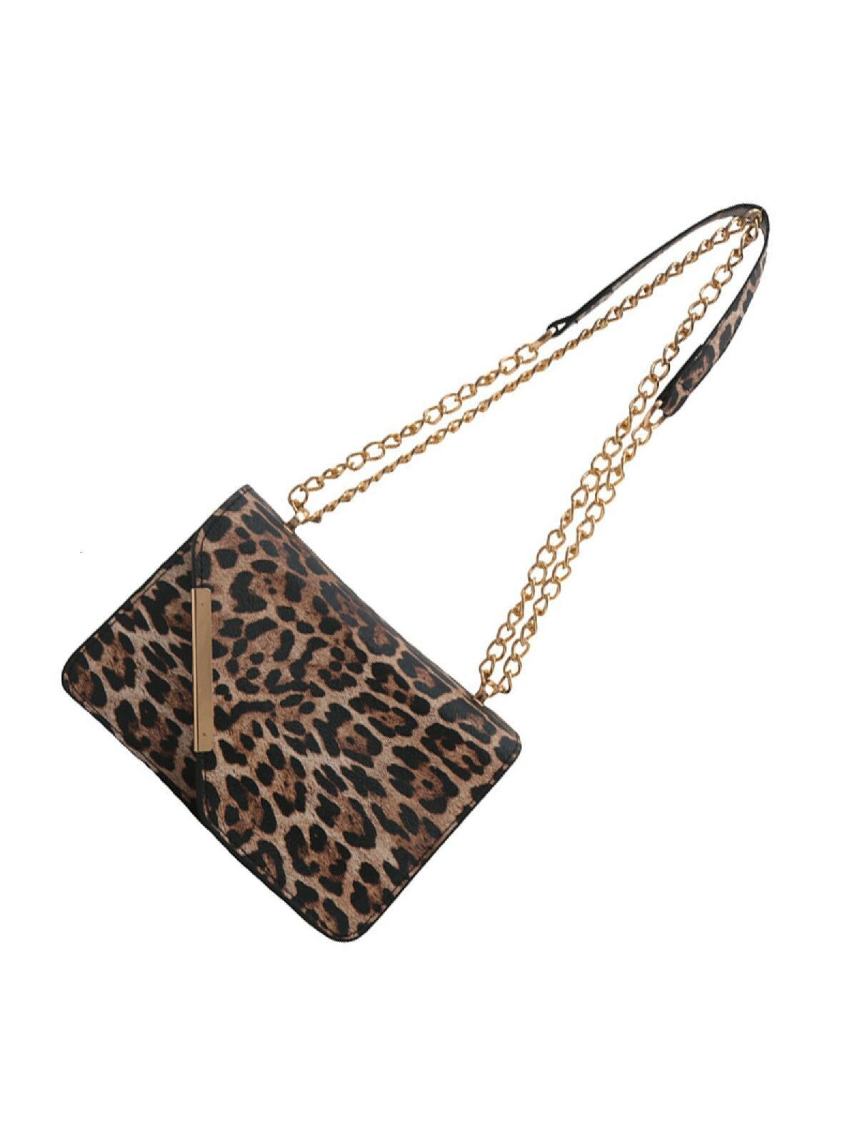 Элегантная сумка через плечо с леопардовым принтом, сумки через плечо для вечеринок и походов по магазинам