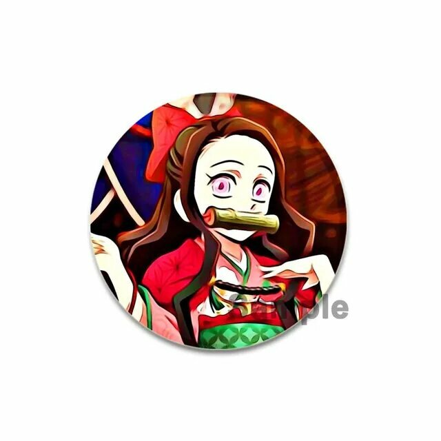 Фигурки аниме Nezuko/Kie/Hanako/Takeo, жесть, значок, сделай сам, мультяшная брошь, булавка для фанатов, коллекция подарков, украшение для одежды