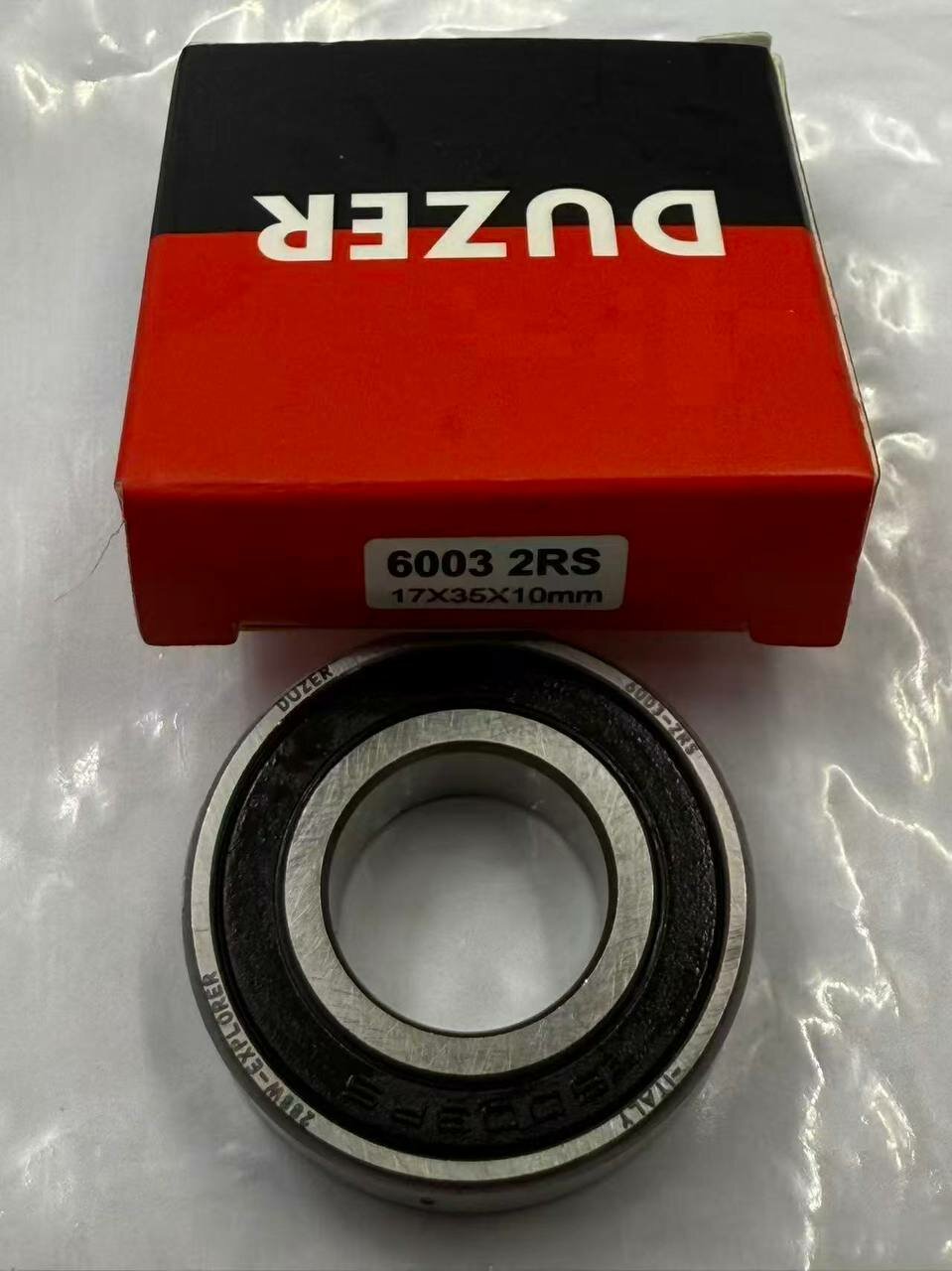 Подшипник DUZER 6003-2RS (6003 RS) размер 17*35*10 мм, Италия, универсальный