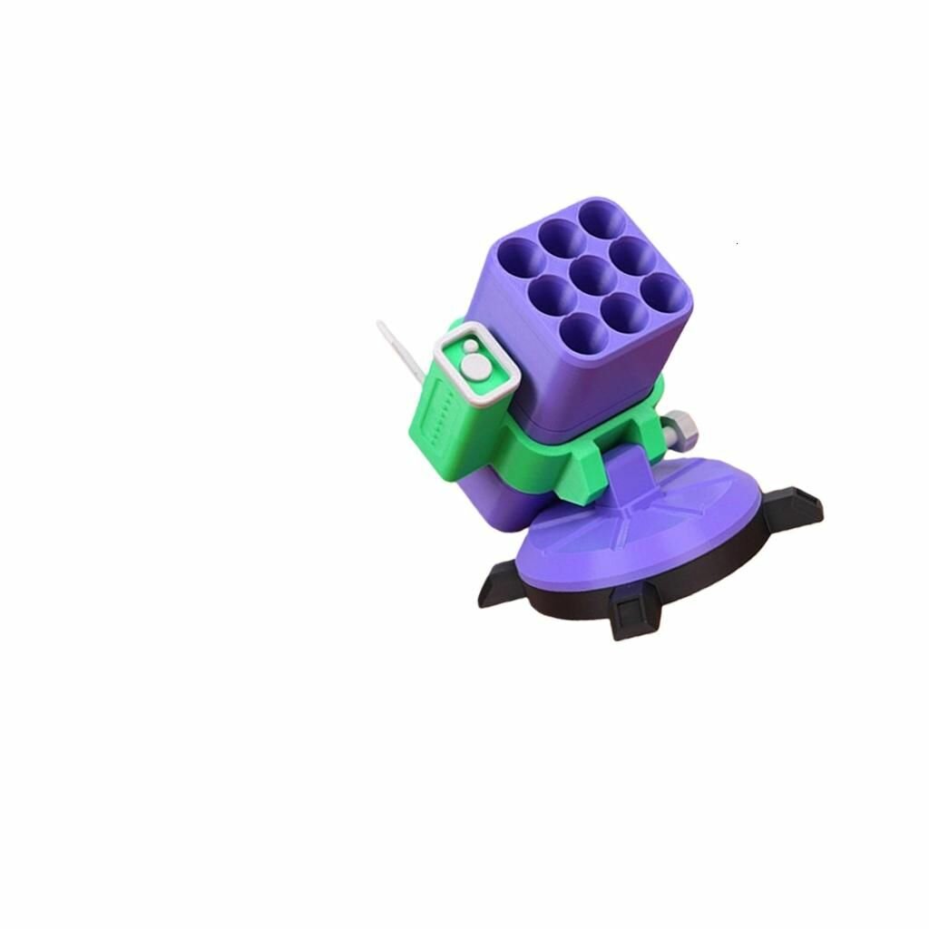 (Один) держатель ручки для 3D-печати-Rocket tower pen holder фиолетовый