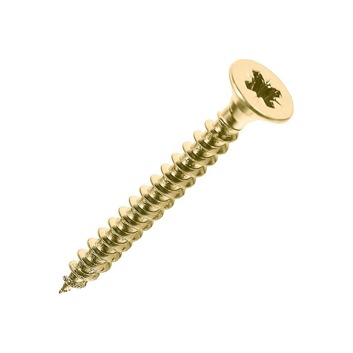 Саморез 2,5х25 потай оцинкованный желтый "МастерБолтиков" (250 шт)