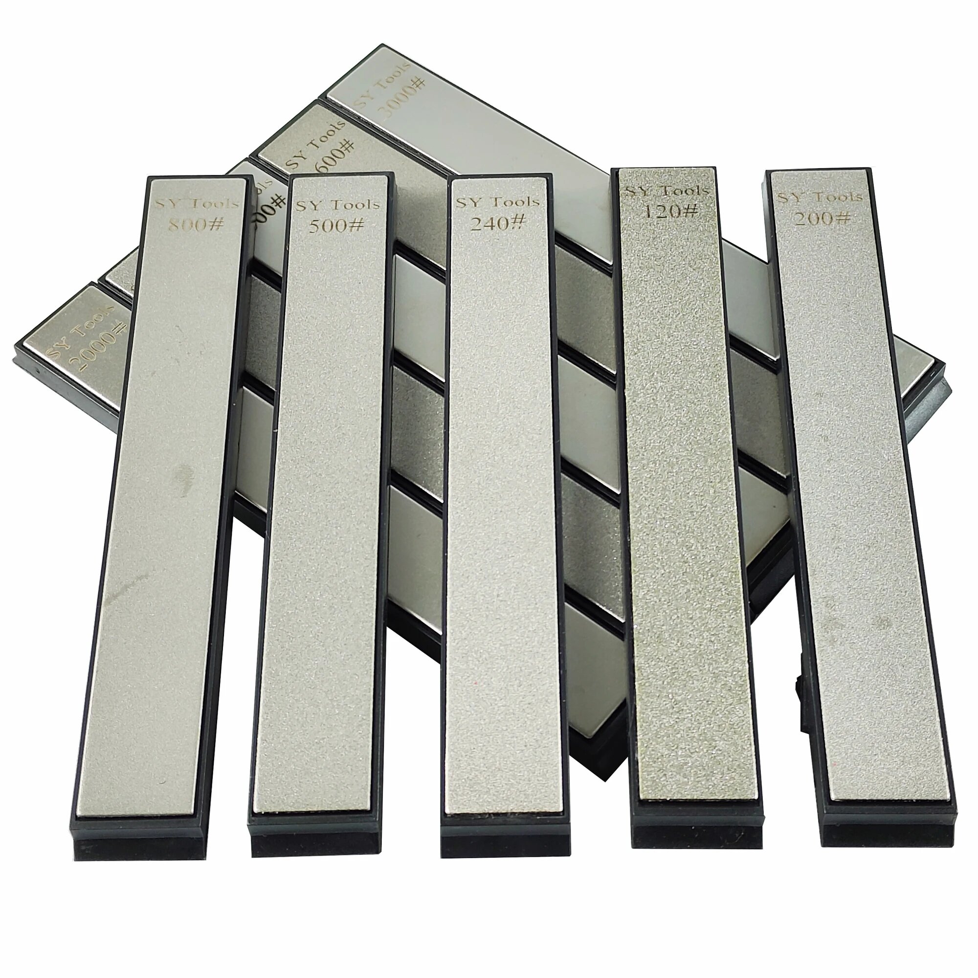 Премиальный набор из 10 алмазных брусков для точилок серии Ruixin Pro (стандарт Apex) 100, 180, 300, 500, 600, 800, 1000, 1500, 2000, 3000 грит