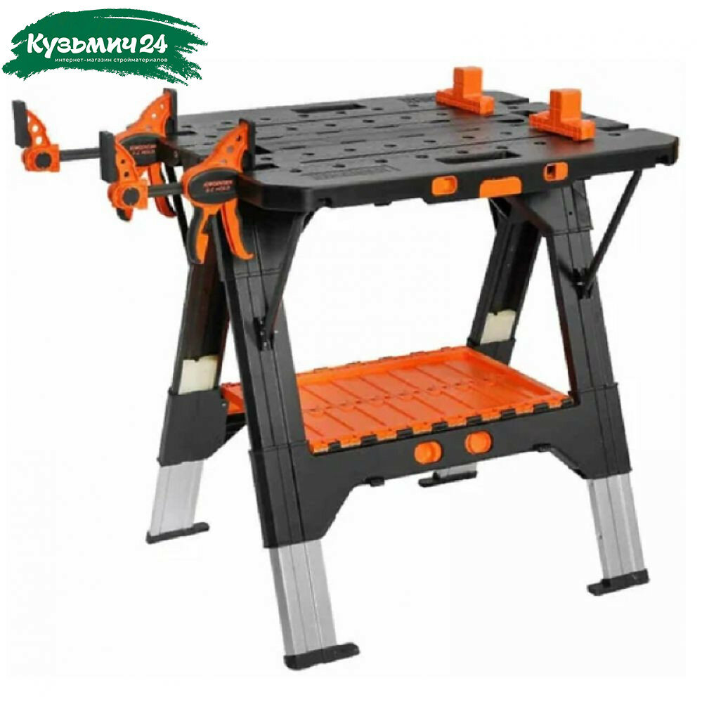 Верстак Pony 2 в 1 (2 струбцины + 4 упора), 1 шт.