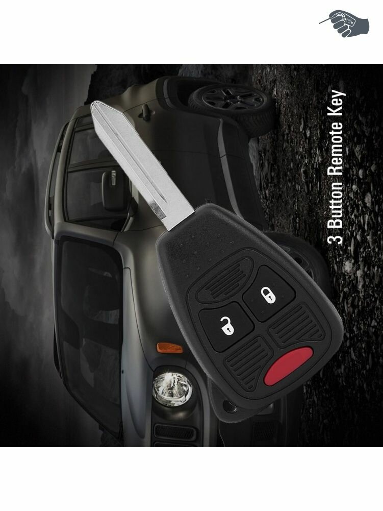 3-кнопочный Дистанционный брелок для ключей 315 МГц с чипом для Chrysler Dodge Jeep