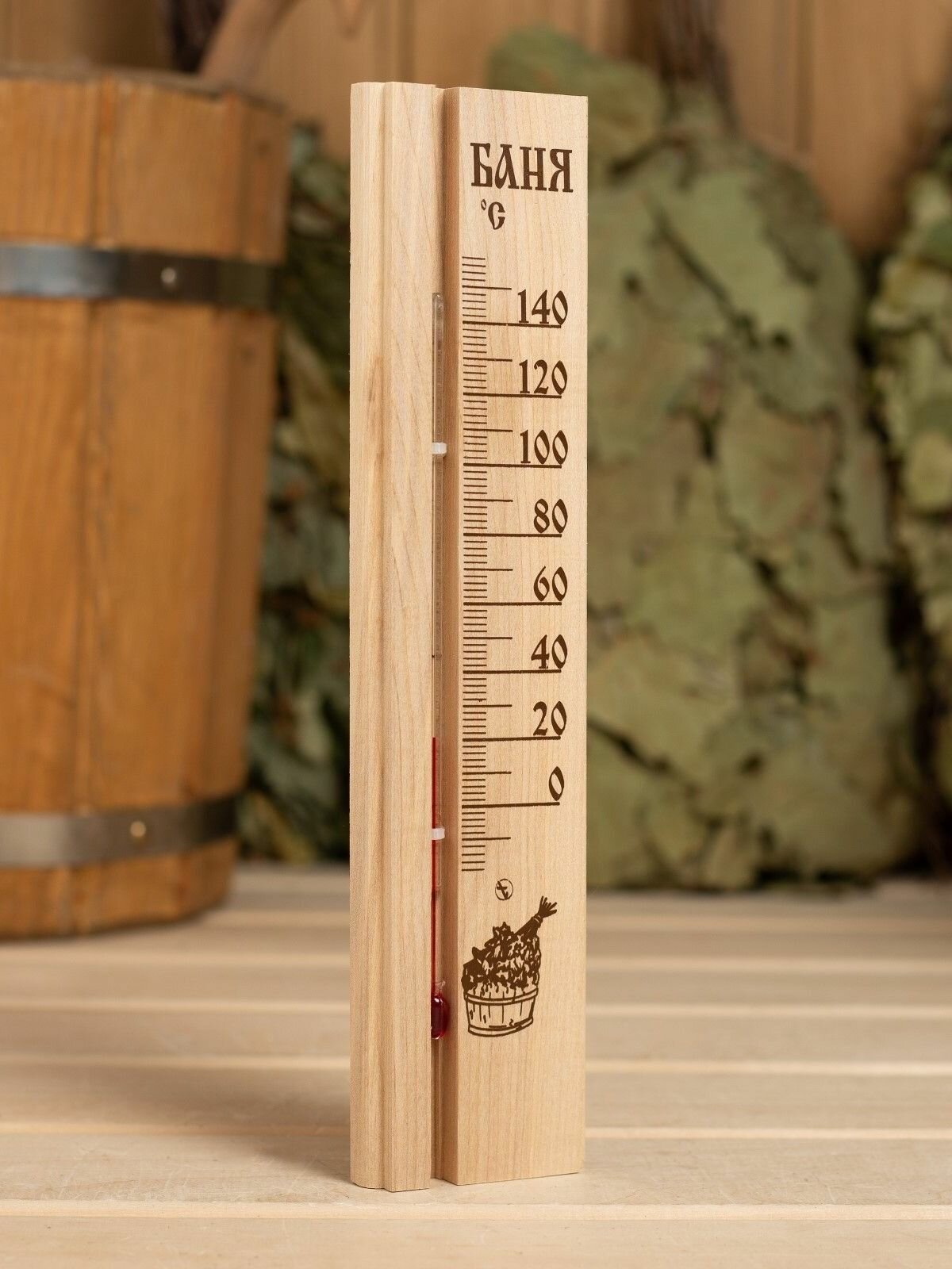 Термометр для сауны и бани ТСС-2Б "баня" в пакете