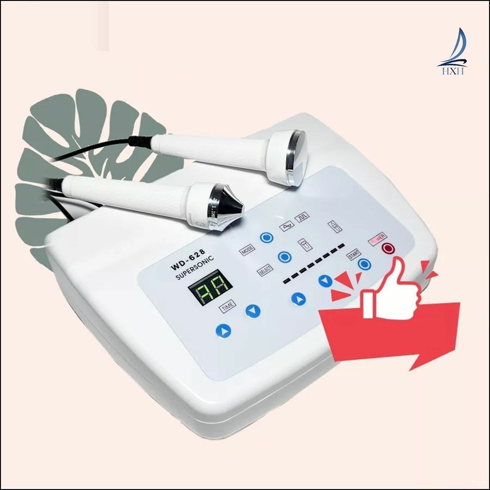 Аппарат ультразвуковой терапии qianyuanMA "Фонофорез", для лица, ABS-пластик, белый