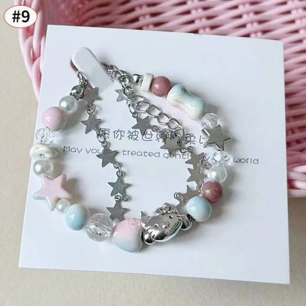 Кулон Sanrio Hello Kitty в виде милого мультяшного аниме-персонажа (ожерелье/браслет/кольцо), ювелирные аксессуары, рождественский подарок для женщин и девушек.