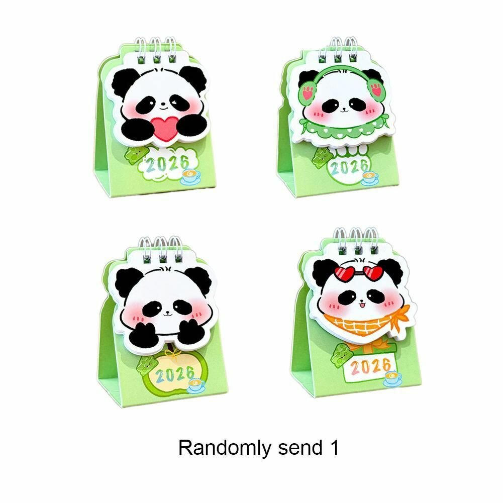 Случайная 1 штука Настольный календарь 2026 в виде яблока, стильный аксессуар для планирования и учебы, милый подарок студенту