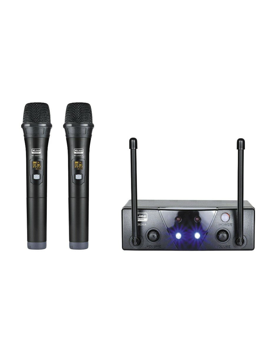 XLINE MD-262A-A Радиосистема двухканальная c двумя ручными передатчиками