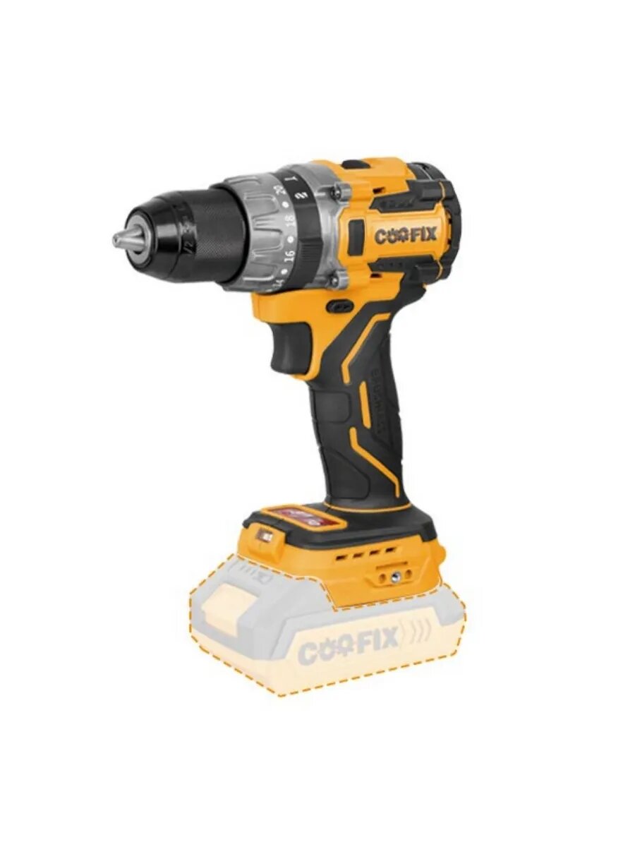 Ударный гайковерт COOFIX CF-CID010, бесщеточный, аккумуляторный, 85Н·м