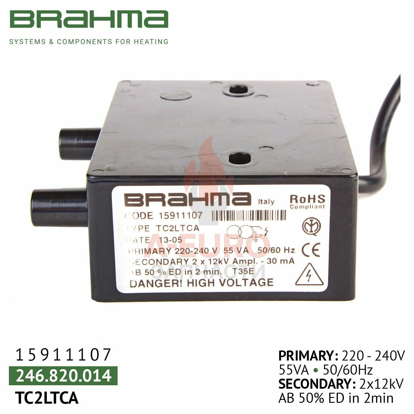 Трансформатор Brahma TC2LTCA, 15911107 — фото 1
