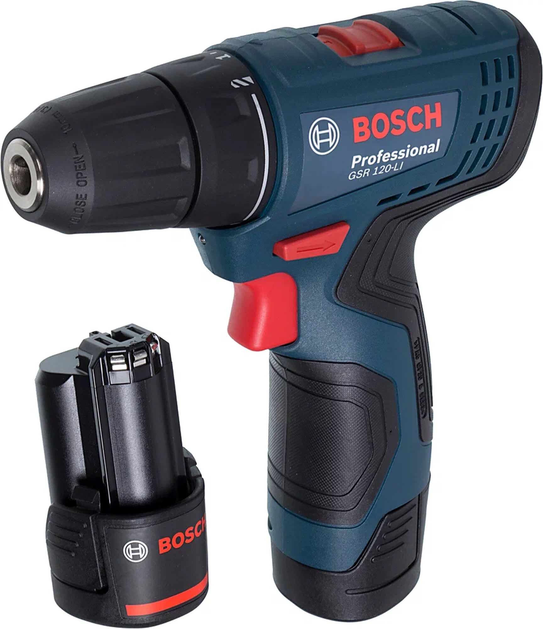 Дрель-шуруповёрт Bosch GSR 120-LI 06019G8000, 12 В, Li-Ion, быстрозажимной патрон