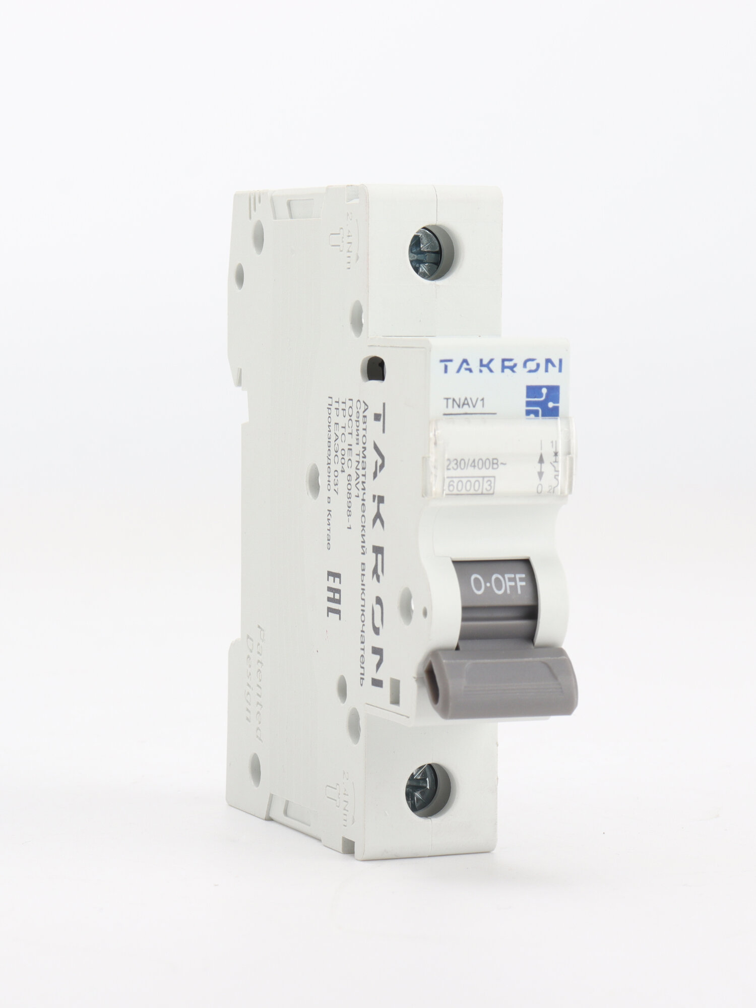 Автоматический выключатель TAKRON серия TNAV1 1P 10А 6кА тип B