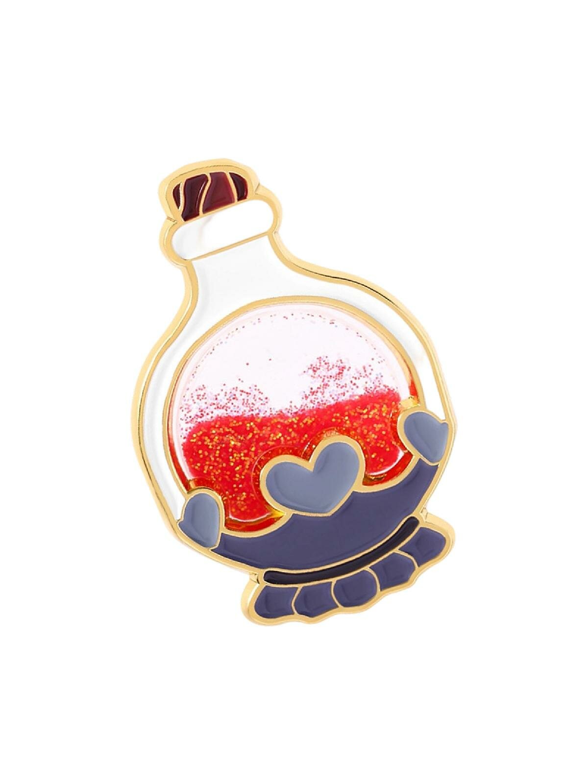 Булавка с блестящей эмалью Удобная застежка Многоразовый аксессуар для стильных нарядов Фантазия