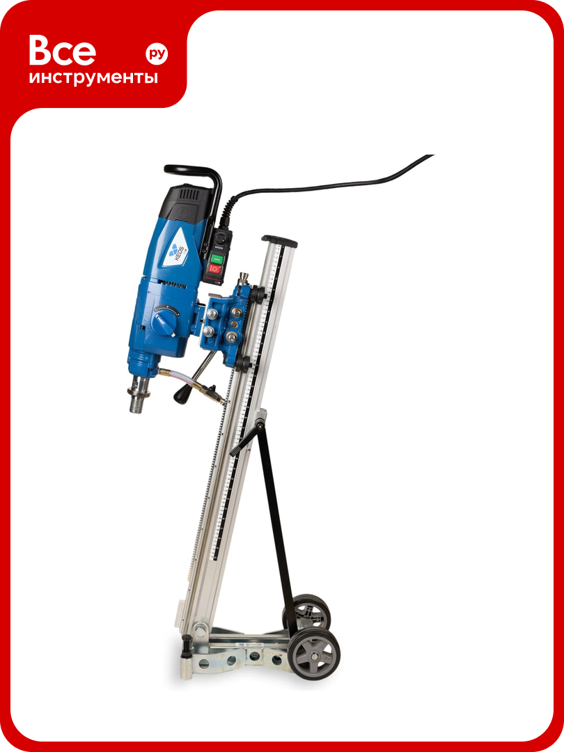 Сверлильная машина KEOS 350мм с наклонной стойкой на роликах (расширенный комплект) 351452 для алмазного бурения