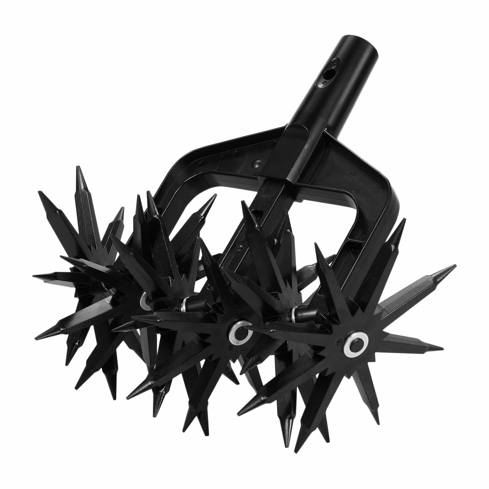 Набор инструментов для роторного культиватора, ручной садовый инструмент со съемными зубьями, почворазрыхлитель 2-в-1, для подсева травы или смешивания, вентилируемый культиватор, съемная конструкция