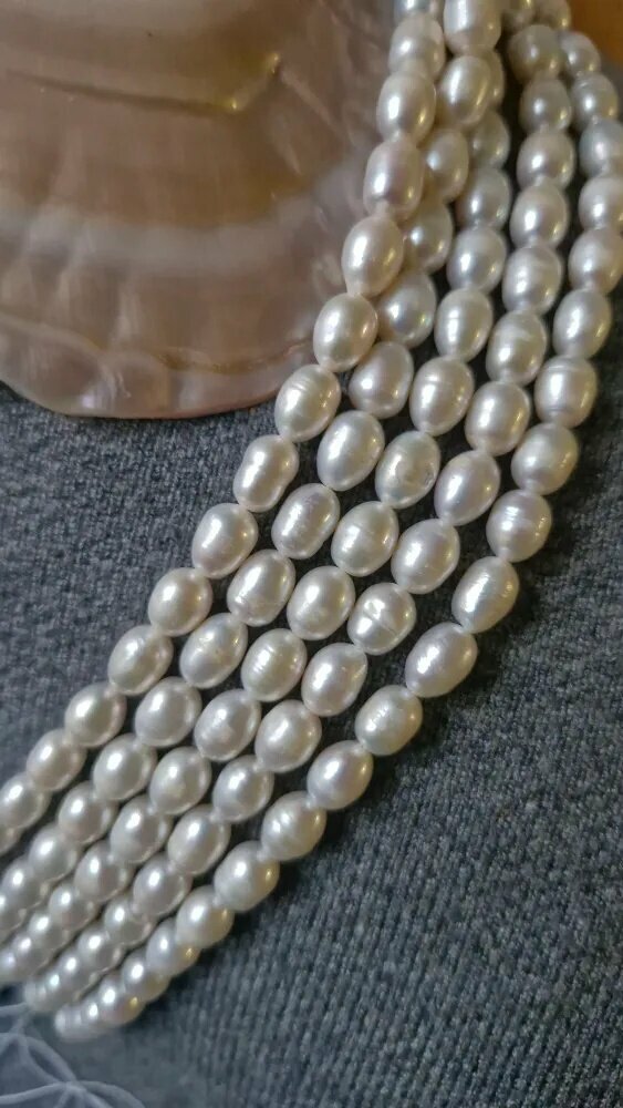 Речной жемчуг крупный рис 8-10мм