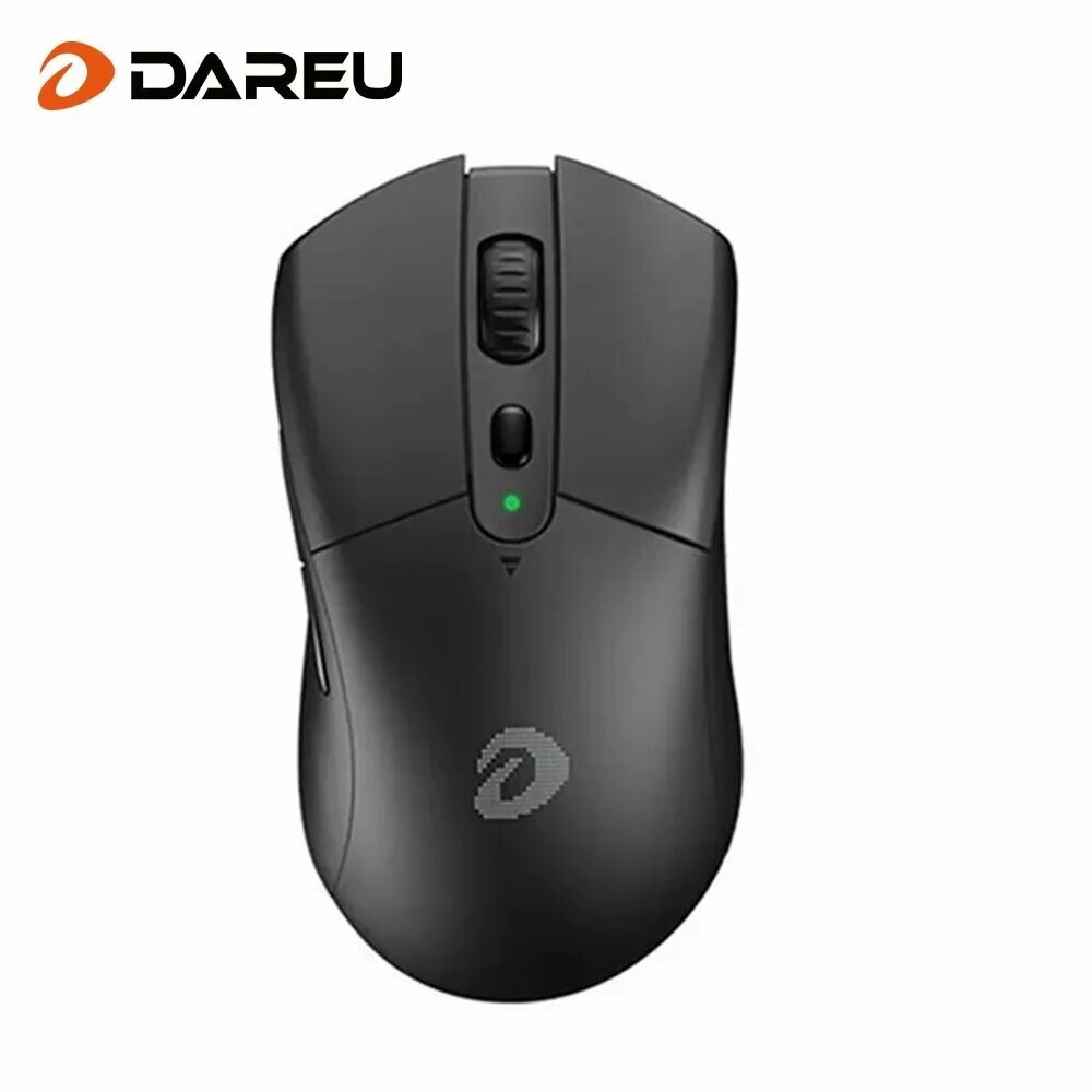 DAREU Мышь беспроводная A918X-Black, черный матовый, черно-серый