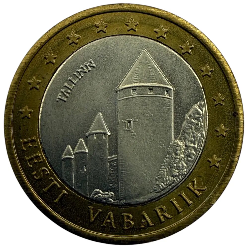 Эстония 1 евро 2005 г. Specimen (Проба)
