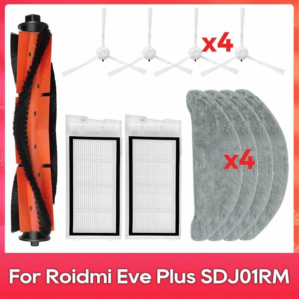 Комплект фильтров и щеток для робота-пылесоса Roidmi Eve Plus SDJ01RM