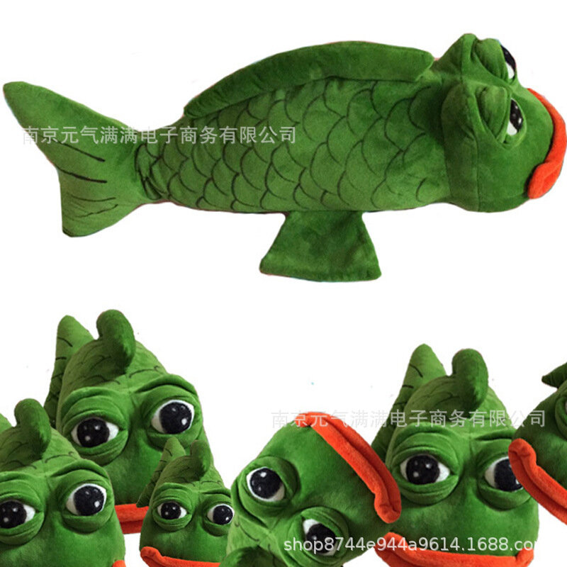 Одинокая лягушка Пепе грустная лягушка Тапочки периферийные грустные лягушки тапочки кукла мыс Лягушка Рыба