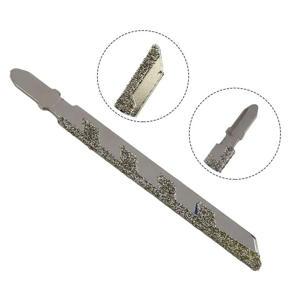 1 шт. полотно для лобзика с алмазным покрытием, Т-образный хвостовик, полотна для лобзика, сабельные пилы для стекловолокна, мрамора, камня, стекла, резки углерода NE