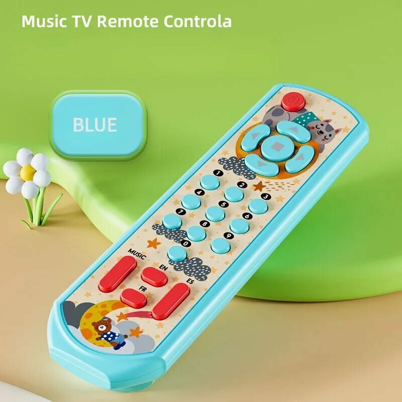 Имитационный пульт дистанционного управления телевизором, детские игрушки-симуляторы, синий
