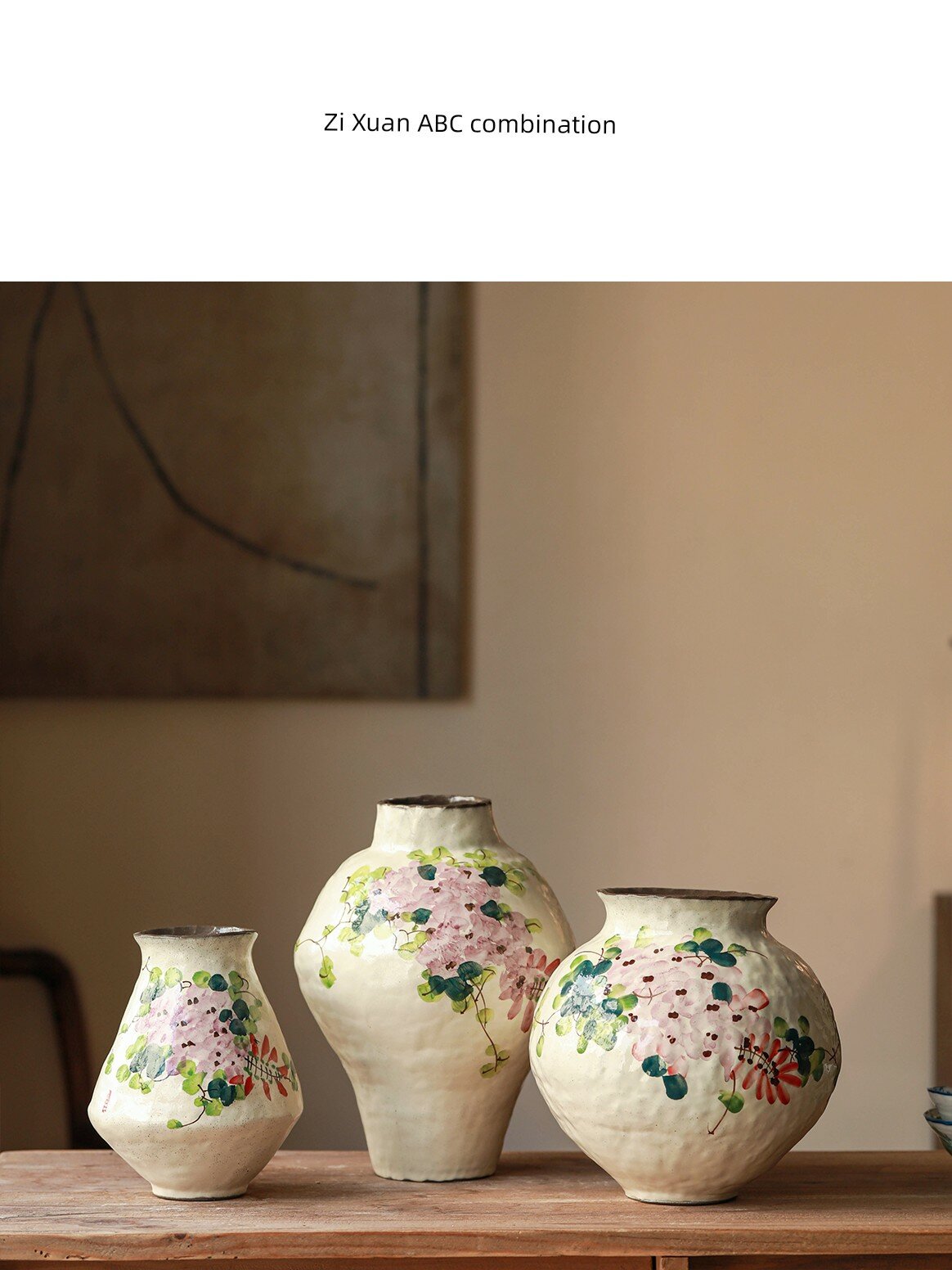 Китайская ваза в стиле дзен для декора гостиной, цветочных композиций, гидропоники, прихожей, гостевого дома, кабинета,