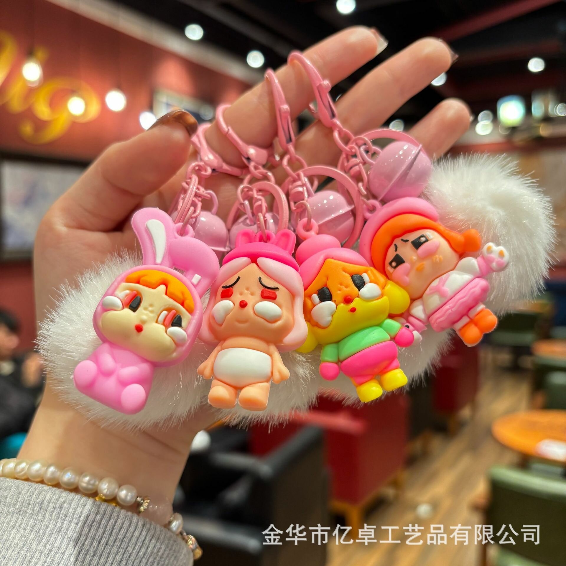 Кукла-мультяшный Пом-Пот из мультфильма "Поп Март", плачущий младенец, эпоксидная смола, кулон-брелок "Ичжуо" своими руками.