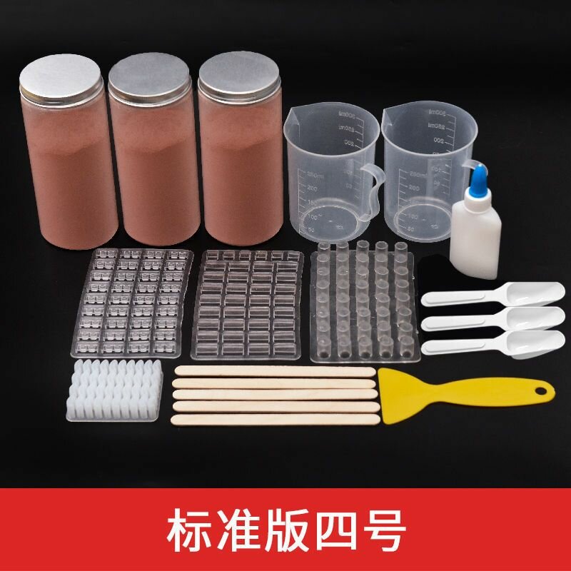 Мини-кирпичики для моделирования, материалы для ручного творчества, модель маленького домика, маленькие красные и синие кирпичики, порошковая форма для плитки