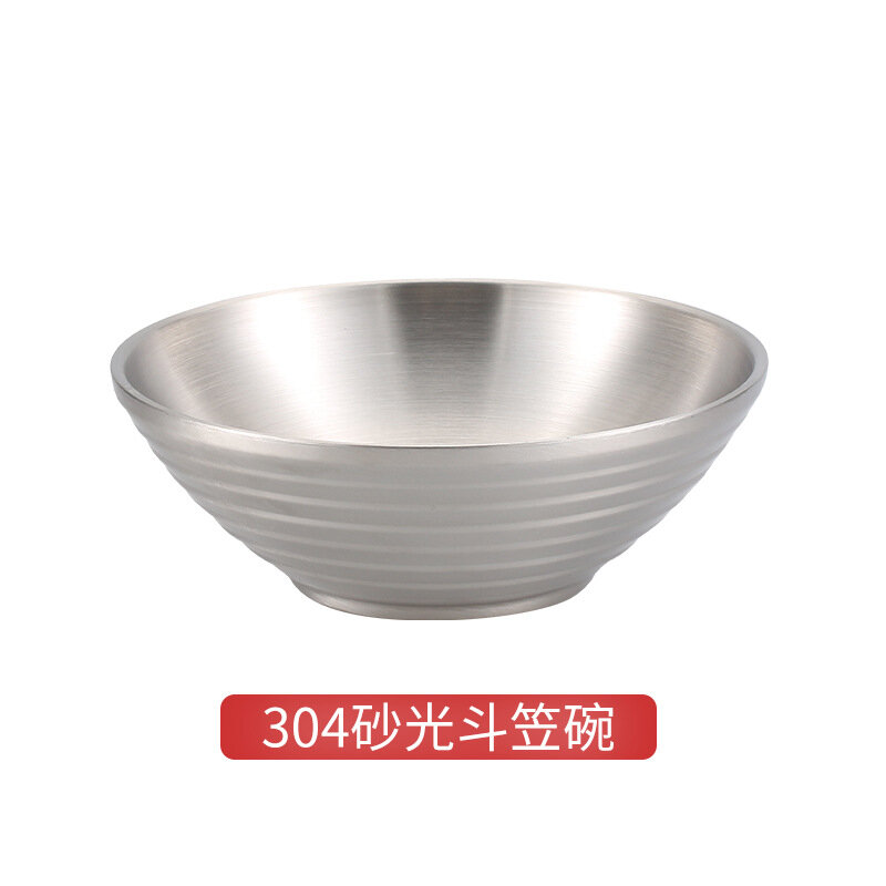 Миска-ведро из нержавеющей стали 304 Чаша для лапши рамэн Чаша для холодной лапши в японском стиле Чаша для риса с