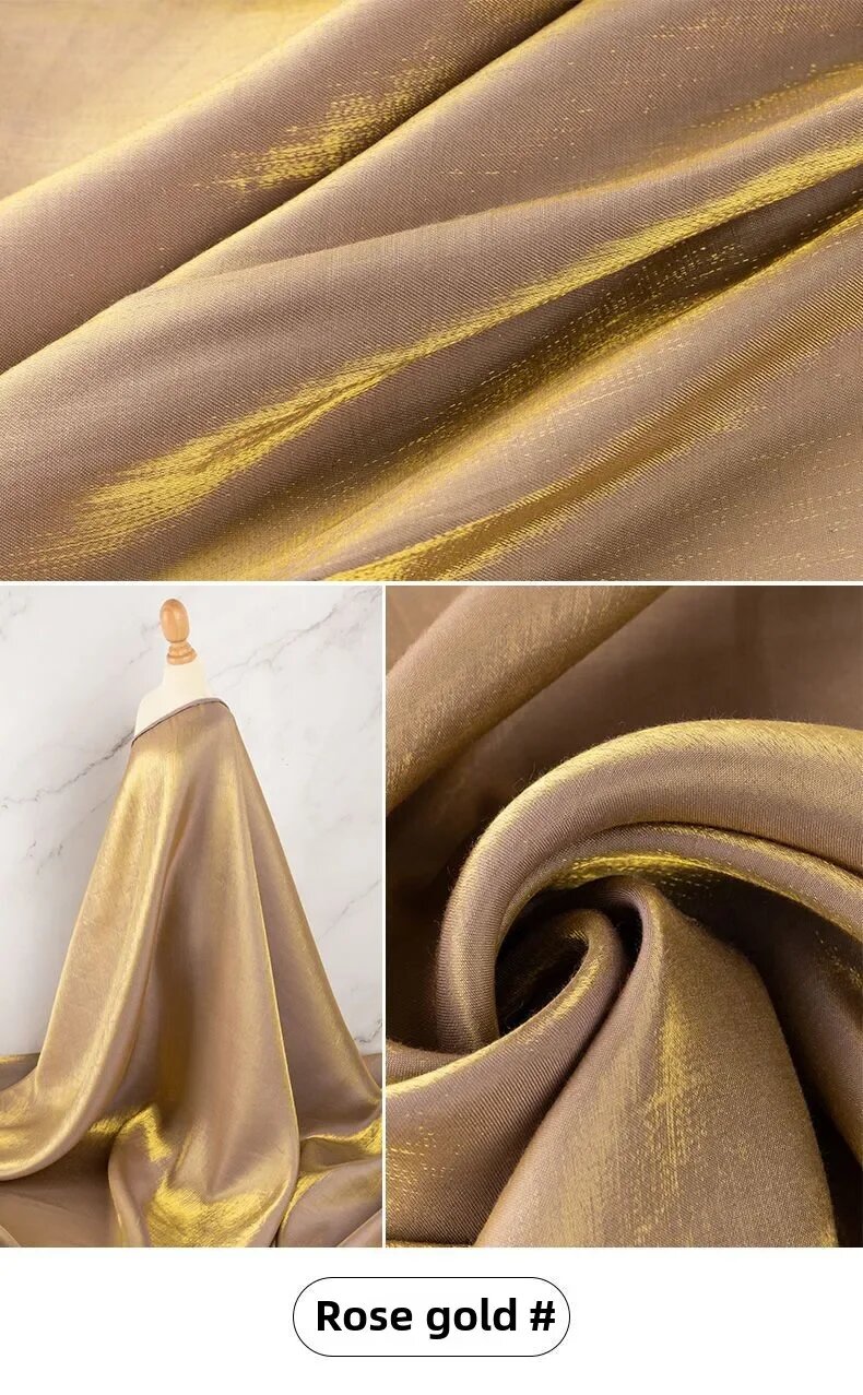 Шелковый атлас градиент красный синий