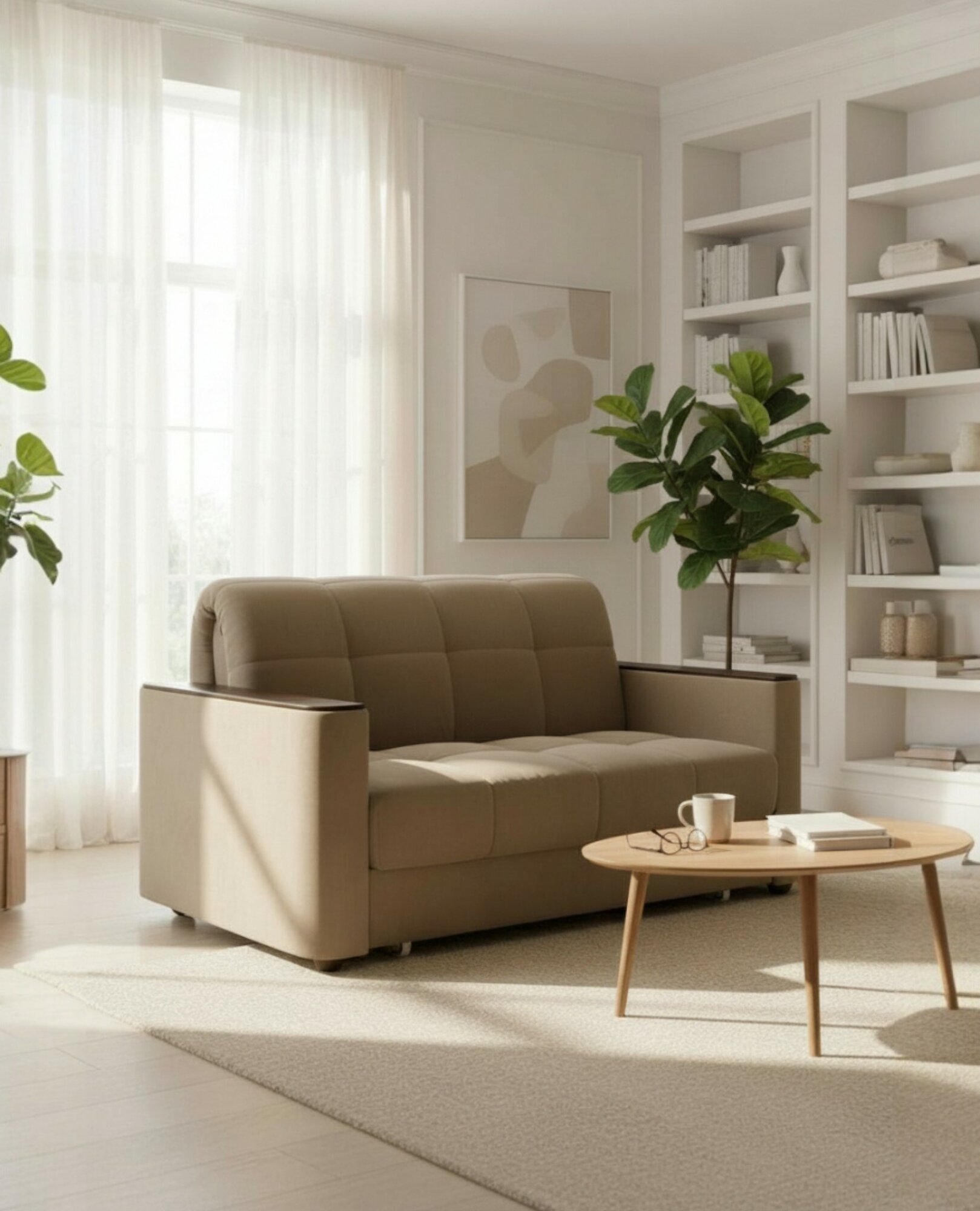 Диван Аккорд-1, диван аккордеон , на пружинном блоке, металлокаркас, ортопедический, для ежедневного сна