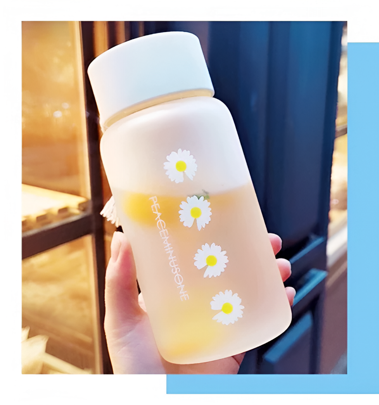 Матовая из пластика бутылка для воды MyPads M153-542 эксклюзивный креативный подарок на любой праздник