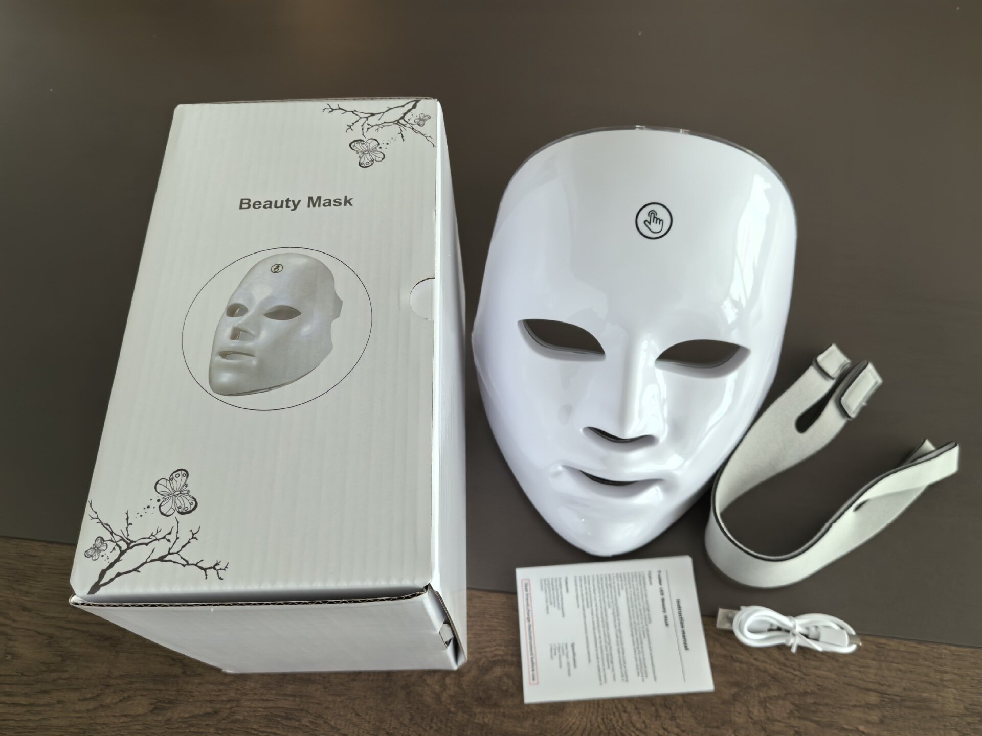 Цветная фотонная LED маска для красоты, устройство для светотерапии, маска для лица с красным светом, маска для омоложения кожи, устройство для красоты